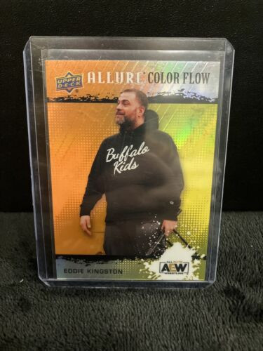 UPPER DECK ALLURE AEW COLOR FLOW Eddie Kingston 2023 Orange Yellow R-21 ...