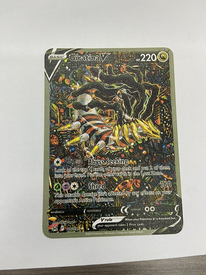 Giratina V Gold Metal Pokémon Card-Collectible Gift Display！Christmas ...