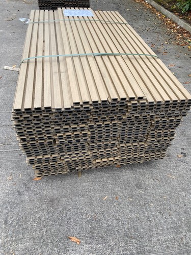 NeoTimber Wood Composite Slatted Cladding Clad Boards Oak Wood Finish 1800mm | eBay UK
