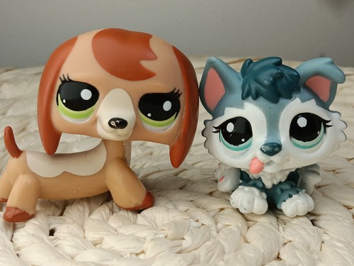 petshop authentic LPS chien Baby Husky Teckel Dog #2035 #2036 original ...