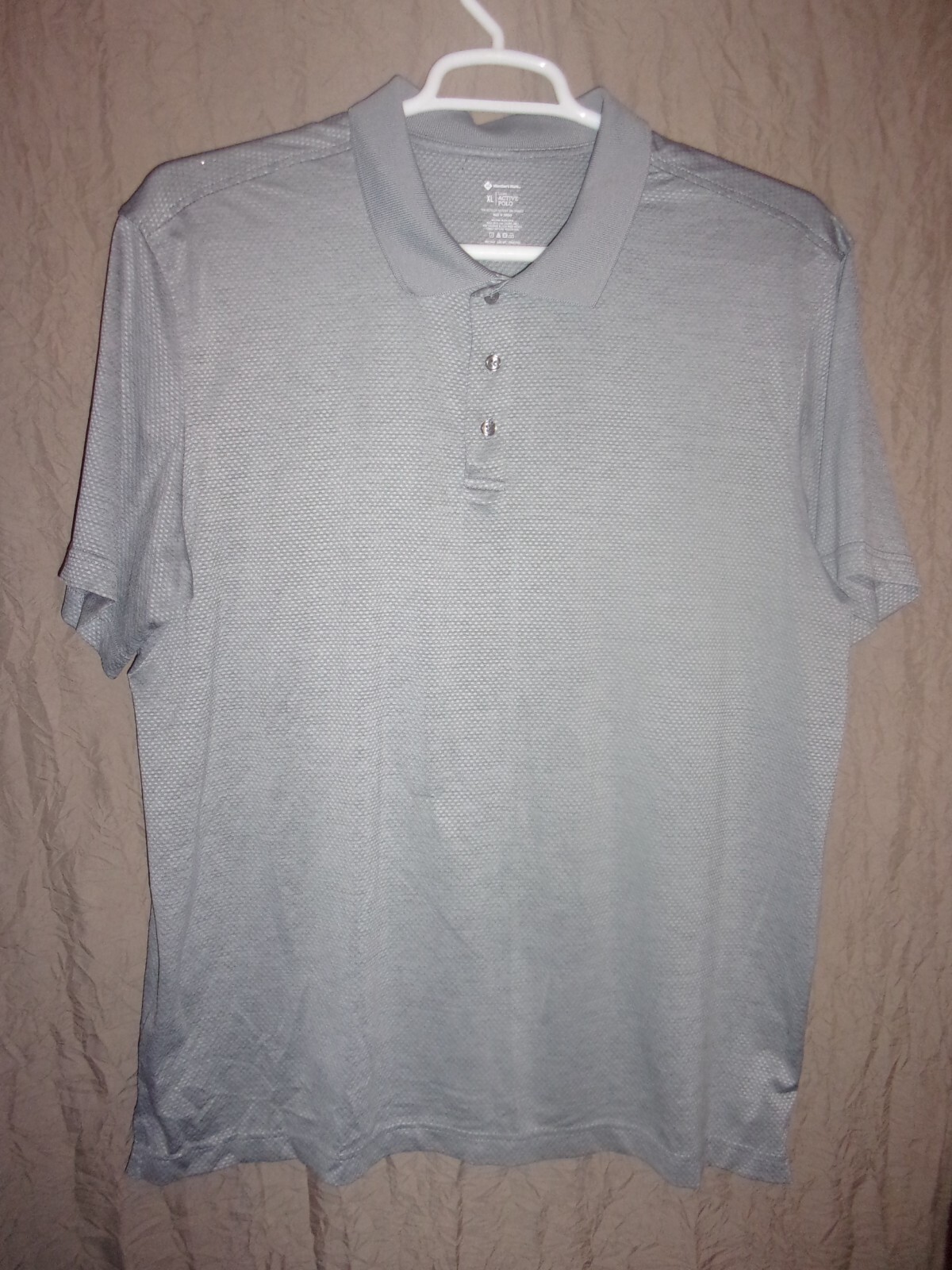 Men's Members mark Active Luxe Polo Shirt Size XL - Gem