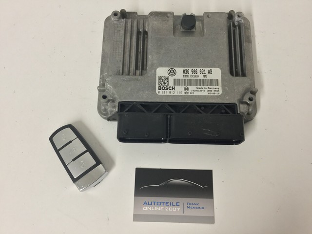 Steuergerät Einspritzung 0281012119 03g906021ab VW PASSAT Var. 2.0 TDI ...