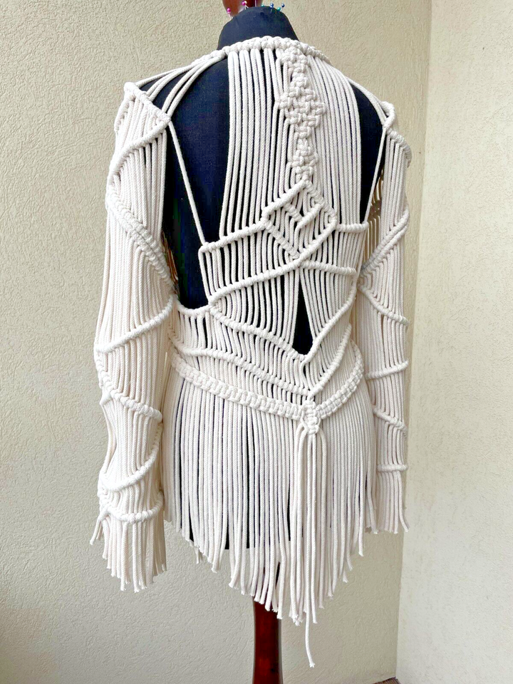 Macrame Jacket. Boho Handmade Jacket | eBay