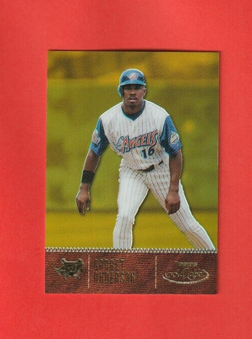 2001 Topps Gold Label CLASS 1 GOLD #35 Garret Anderson ANAHEIM ANGELS ...