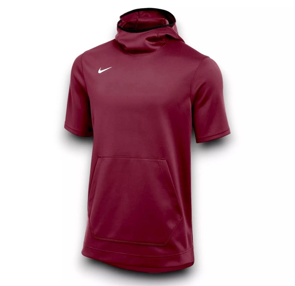 Nike Dri-Fit Spotlight Short Sleeve Basketball Hoodie Mens DC2521-610 ...