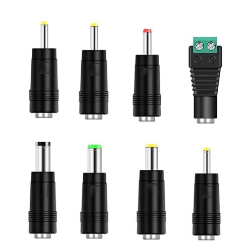 Universal DC Plugs Barrel connectors Power Adapter Plug 5.5mm x 2.1mm ...