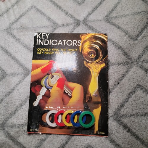 Vintage Key Indicators Colored Rings 6 In Package | eBay