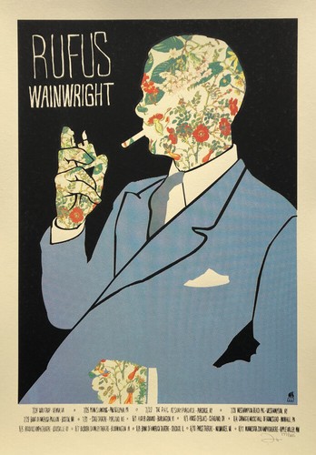 Rufus Wainwright screen print concert poster 2012 U.S. Tour | eBay