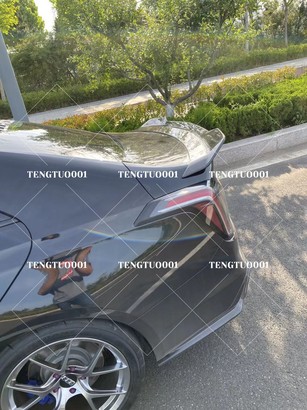 For Cadillac CT4 2020-2023 Real Carbon Fiber Rear Boot Spoiler Wing ...