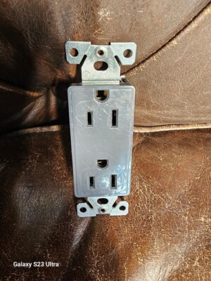 Lutron Satin Colors 15A Electrical Socket Duplex NAVY BLACK | eBay