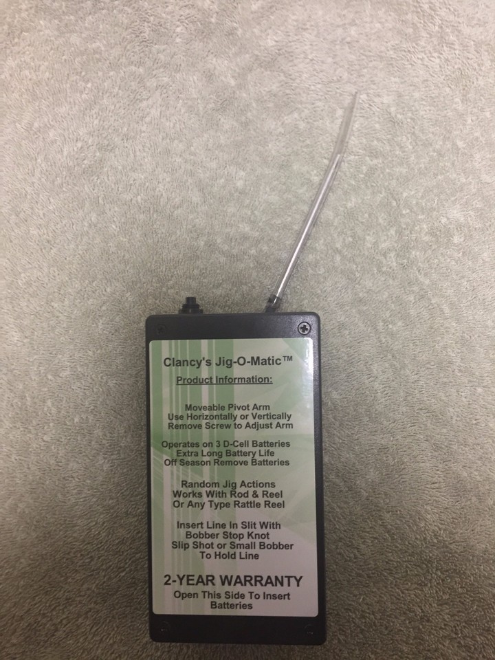 New Clancy's Jig-O-Matic AUTO JIGGER ICE FISHING Jig Fish Lure Battery ...