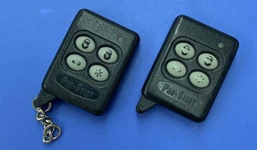 PAIR of PRO-START KEYLESS REMOTE STARTER ALARM CAR KEY FOB ALARM ...