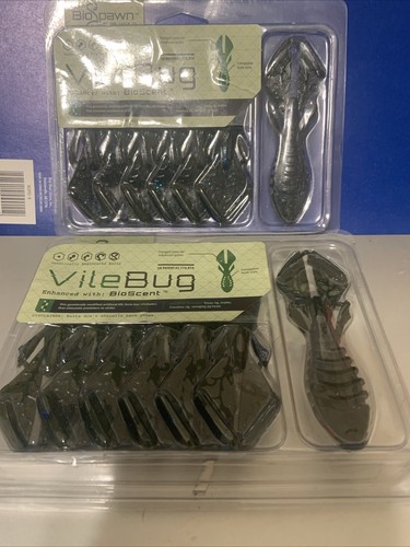 7 Pack Catch Co. Bio Spawn 4" Okeechobee Craw Vile Bug Bass Fishing ...