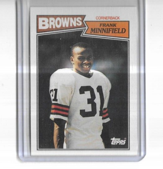 1987 Topps Football #92 Frank Minnifield Cleveland Browns | eBay