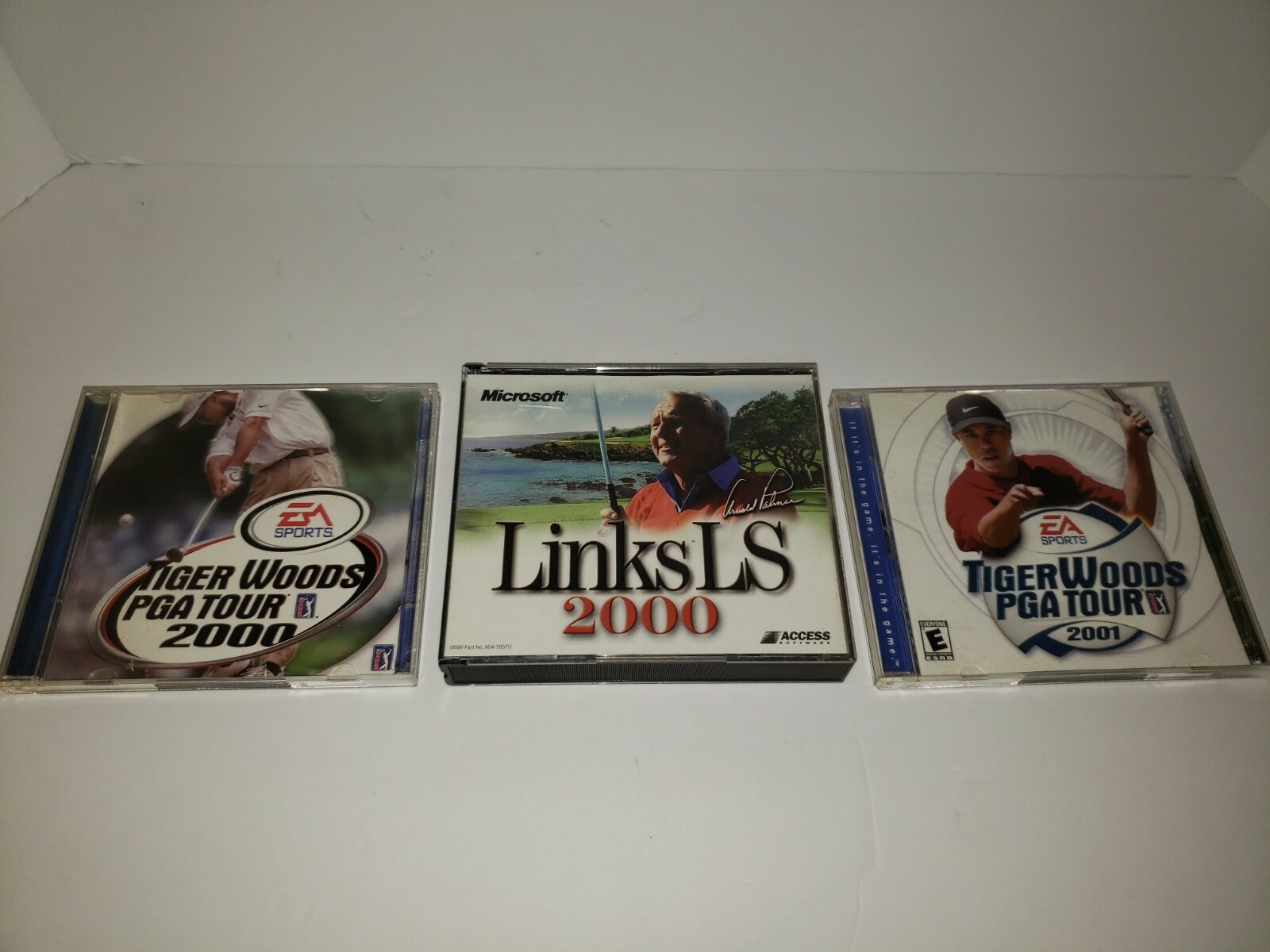 Lot of 3 PC Golf Games - Links LS 2000 Arnold Palmer, Tiger Woods PGA ...