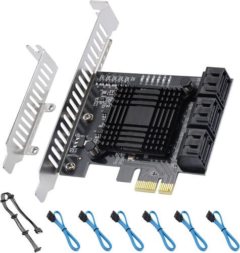 Expand Storage Effortlessly - 6-Port PCIe SATA Card with High-Speed ...