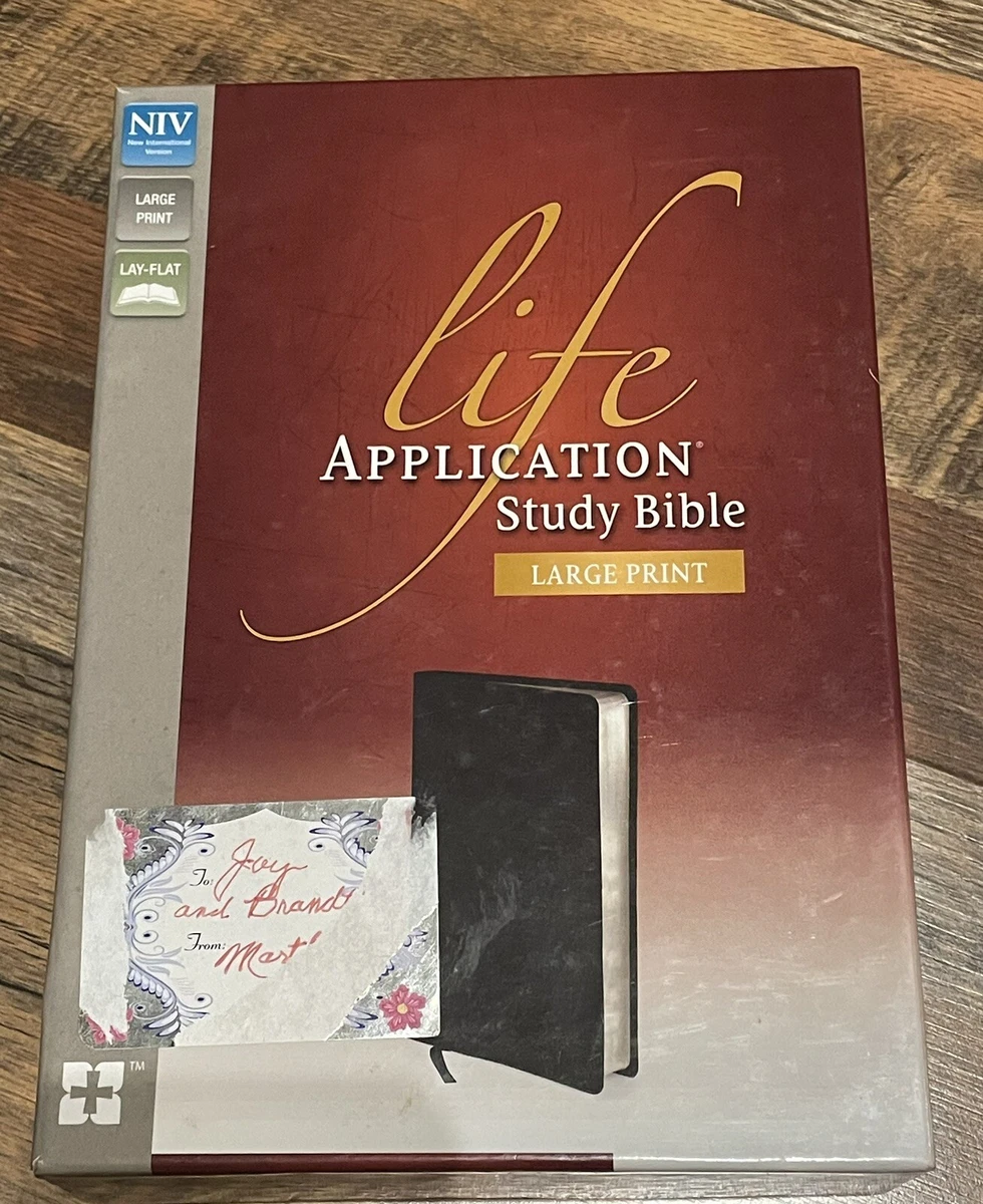 Leather Study Bibles Large Print