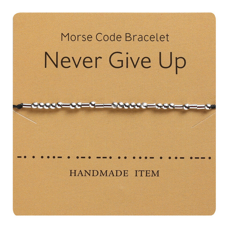 Morse Code Bracelet Secret Hidden Message Friendship Couple Bracelet ...
