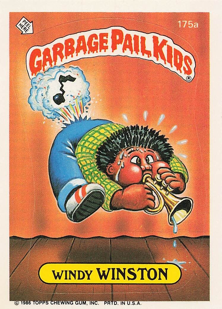 1986 GARBAGE PAIL KIDS WINDY WINSTON #175A | eBay
