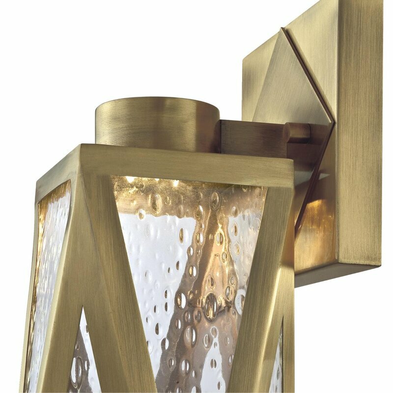 Outdoor LED Wall Light Glass Exterior 8.25" Ackerly House Fixture $173 ...