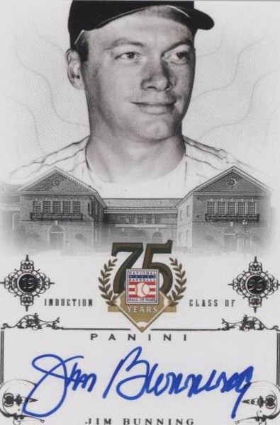 2014 Panini Hall of Fame - Signatures #84 Jim Bunning (AU) for sale ...