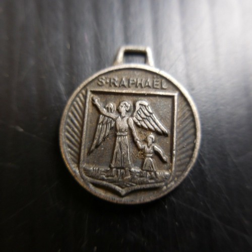 Medal Pendant Metal Archangel Saint Raphael Christianity France N8481 ...