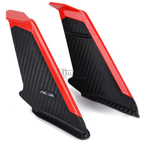 Red Front Fairing Winglet Side Spoiler For YAMAHA YZF-R1 R6 R7 R15 R25 ...