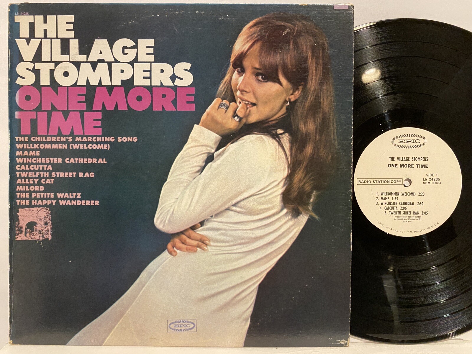 VILLAGE STOMPERS, THE one more time 1967 (VG/VG+) EPIC LN 2435 WHITE ...