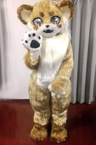 Halloween Female Fox Dog Fursuit Mascot Costume Furry Cosplay Fancy ...