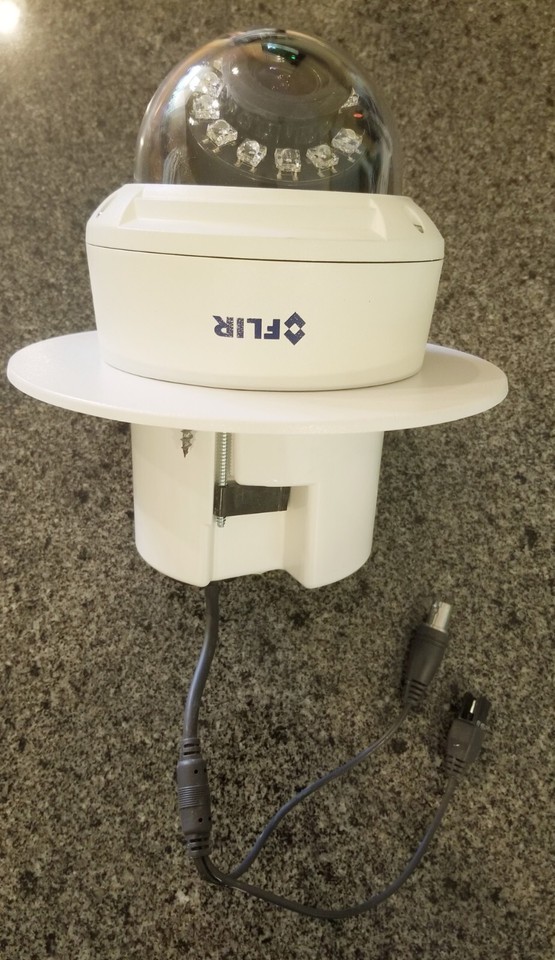 Flir Color CCD IR Wired Indoor/Outdoor Dome Security Eyeball Camera | eBay