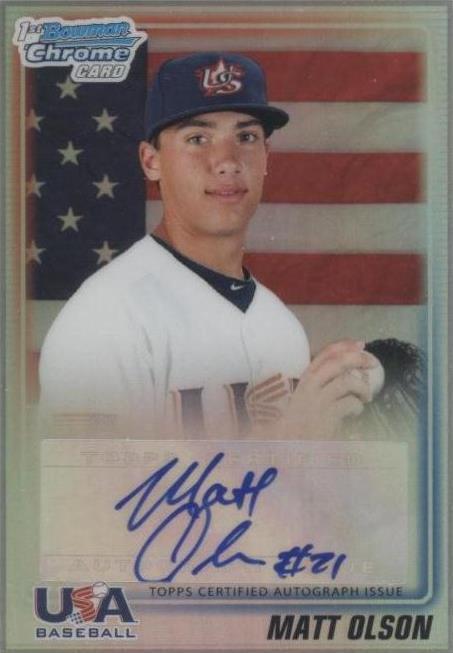 2010 Bowman Draft Picks & Prospects - USA Team Autograph Matt Olson # ...