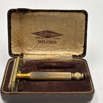 Vintage Gillette Razor Milord In Case | eBay