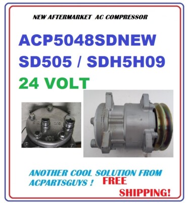 Replacement 24 VOLT AC COMPRESSOR 2groove SD505 SD5H09 | eBay
