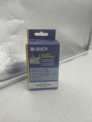 Brady M21-750-499 Black on White Nylon Labels w/ Ribbon for BMP21-PLUS ...