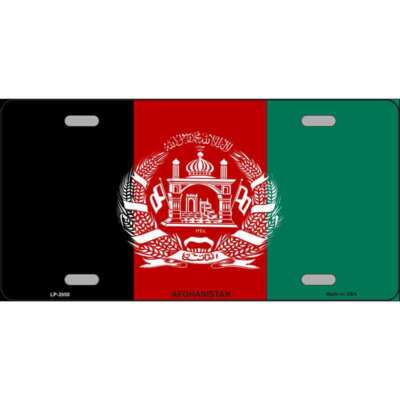 Afghanistan Flag Metal Novelty License Plate Tag LP-3950 | eBay