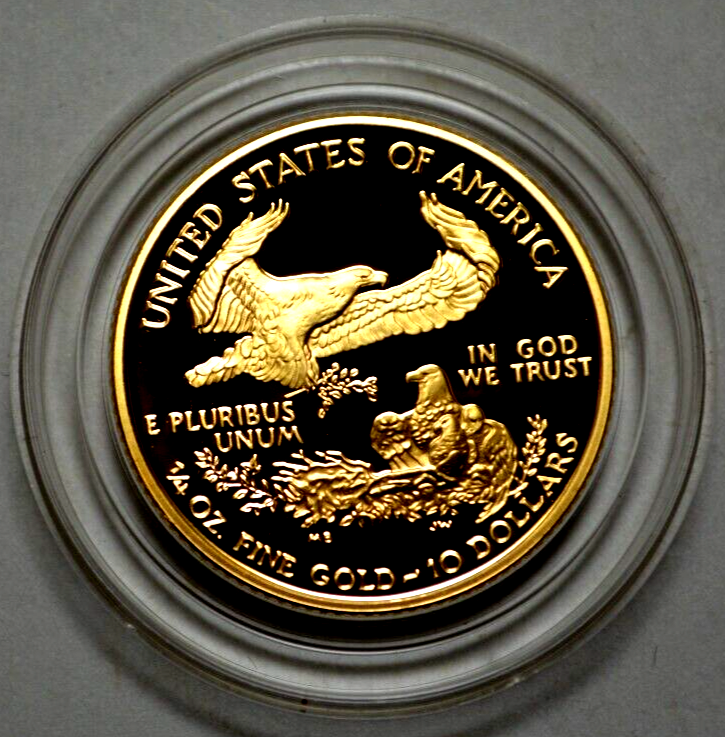 2002-W PROOF 1/4 oz American Eagle $10 Gold US Coin Ultra Cameo GEM BU ...