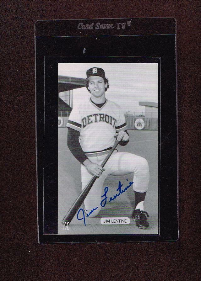 Jim Lentine Signed McCarthy Postcard Detroit Tigers Autograph Auto | eBay