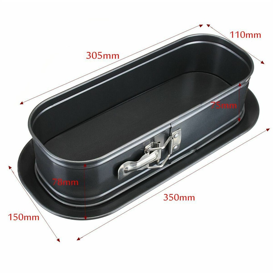 12" Nonstick Loaf Pan Springform Pan Bread Cake Mold Baking Pan Oval ...