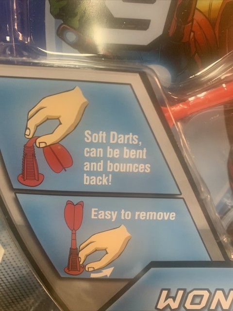 Marvel Avengers Assemble Wonder Dart Game - Toy Target & 6 Soft Darts ...