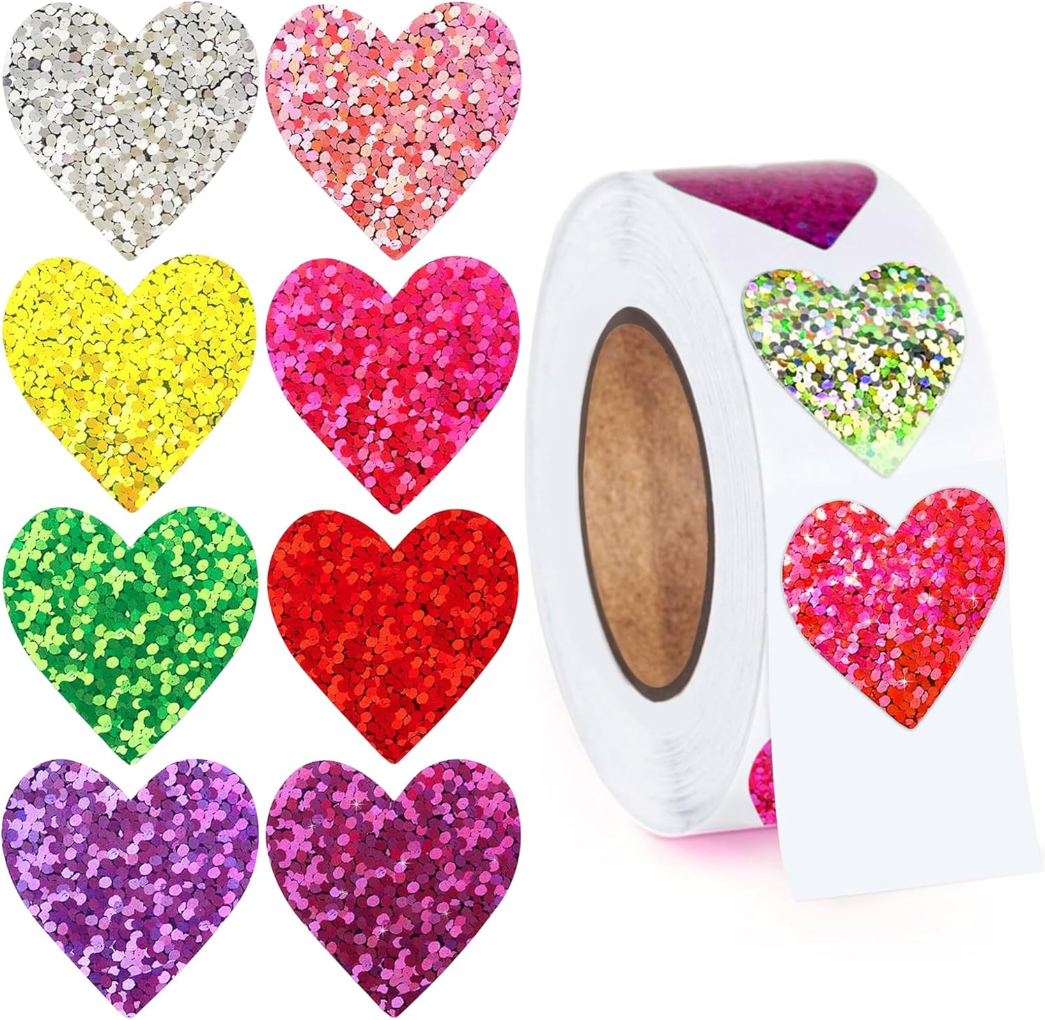 Heart Stickers, Heart Sticker for Kids, Valentines Stickers, 500Pcs 1 ...