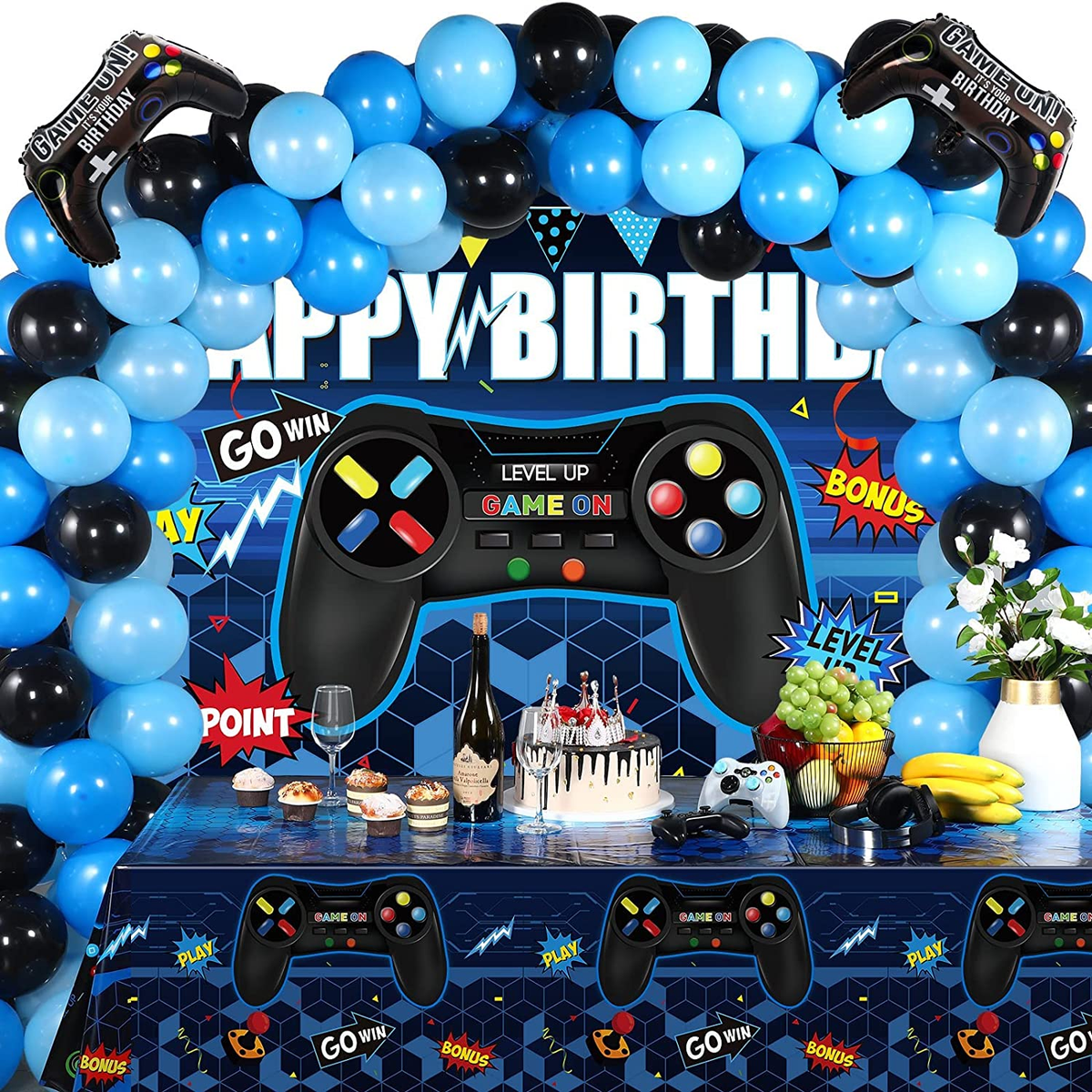 Xbox Birthday Party Plates Xbox Controller Themed Gaming Bunting