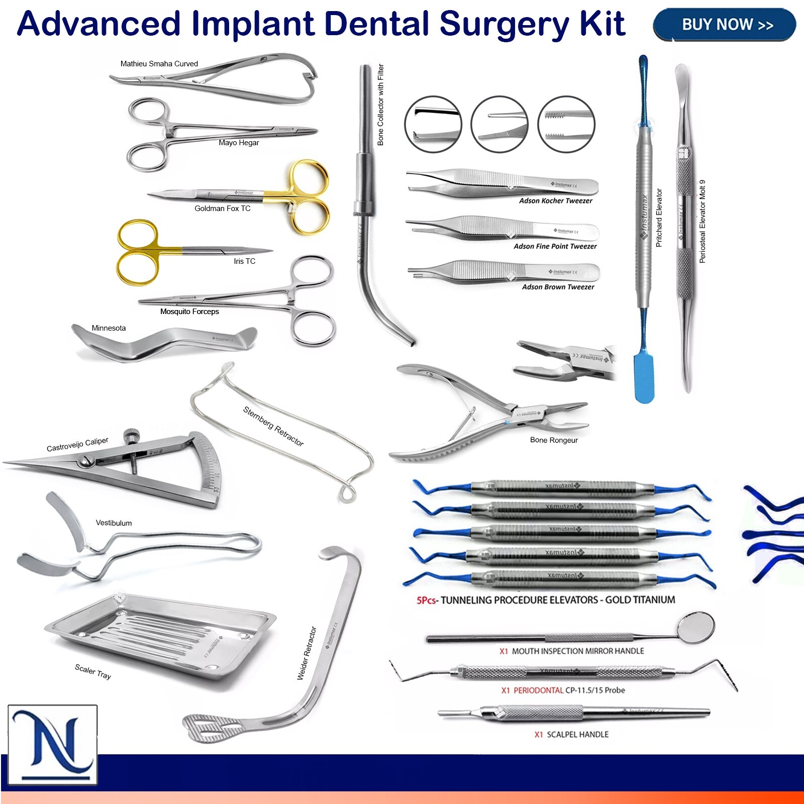31Pcs Advance Dental Periodontal Sinus Lift Surgical Implant ...