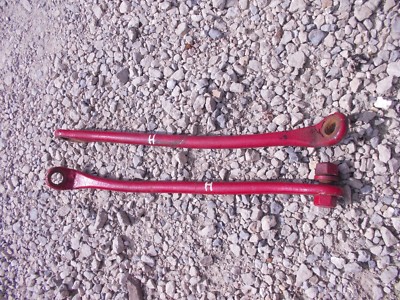 Farmall H SH 300 350 Tractor IH drawbar round 2) braces bracket ...