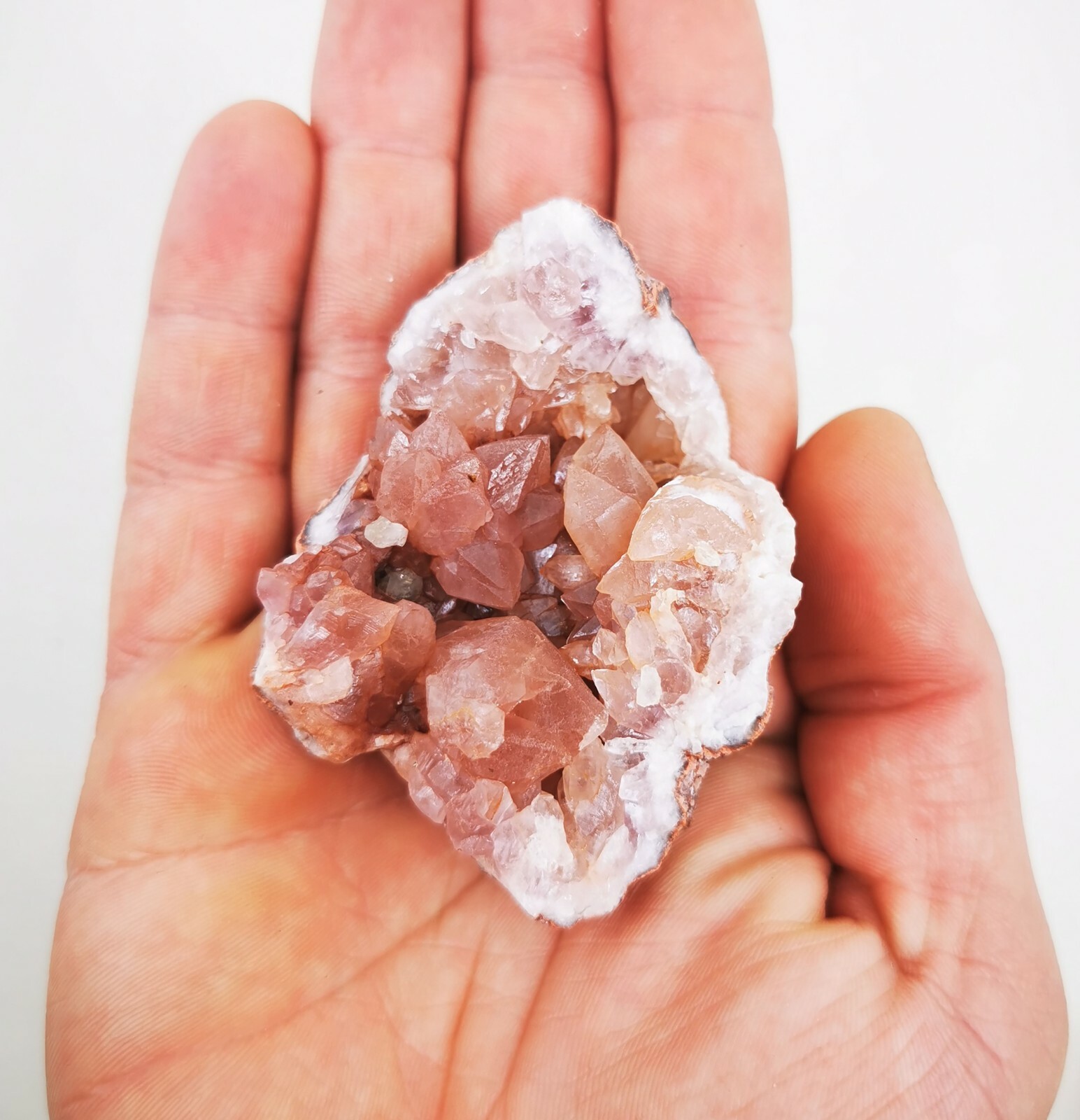 PINK AMETHYST - AUTHENTIC GEODE NATURAL CRYSTAL MINERAL ARGENTINA -70g ...