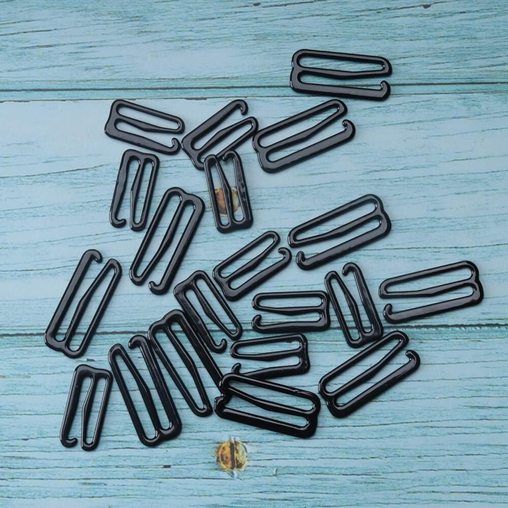 40Pcs Black Bra Hooks G Hook Bra Strap Shortener G Hook for Sewing ...