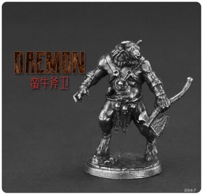 Wild Demon Minotaur Guard Metal Miniatures Dungeons & Dragons War Game ...