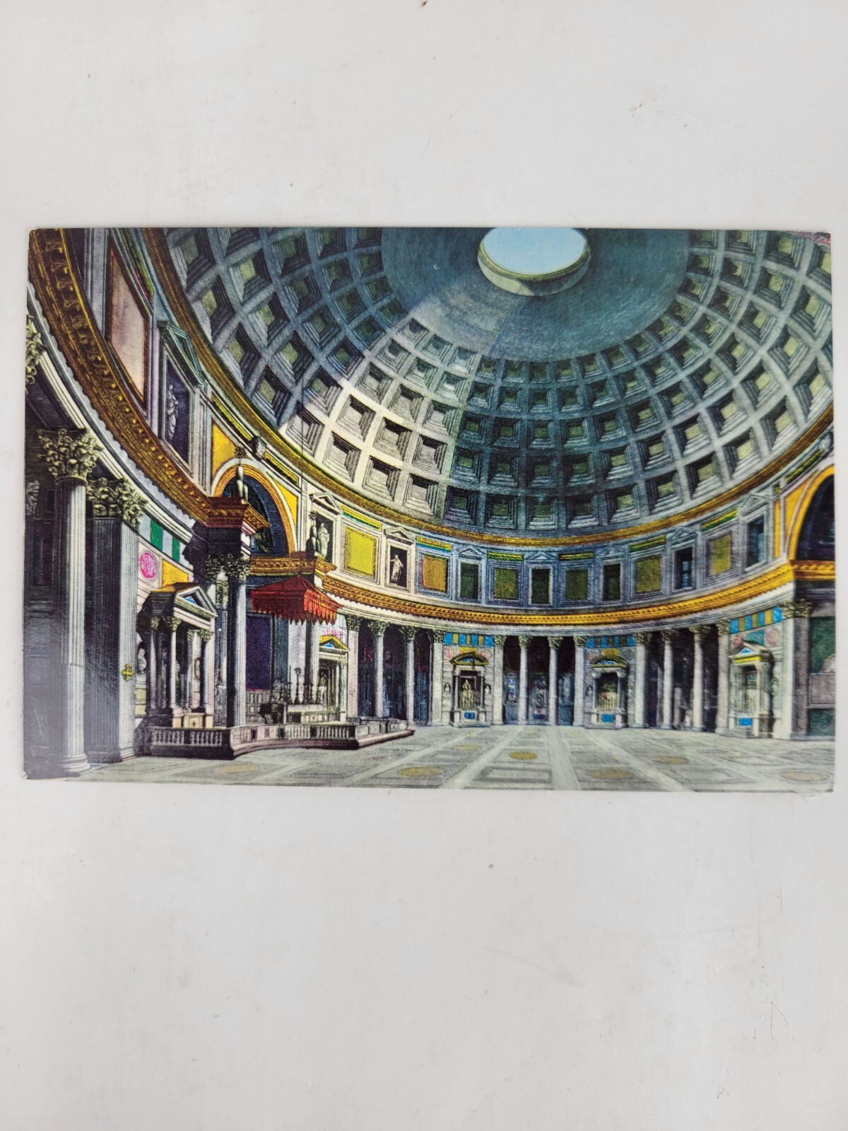 Vintage Postcard - Interior of the Pantheon, Rome, Italy | eBay