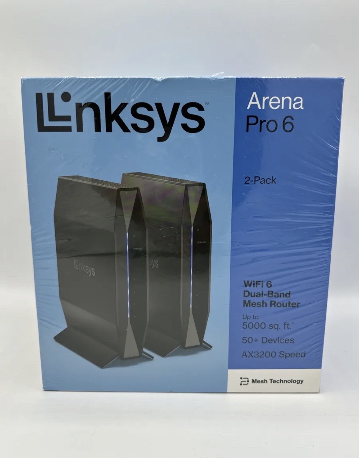Linksys Arena Pro 6 WiFi 6 Dual Band Mesh Router 2 Pack AX3200 System ...
