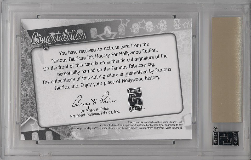 Rare - Marceline Day - Autograph - 1 of 1 - Famous Fabrics Ink | eBay