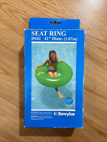 42" Sevylor Seat Ring Tube Float Blue Ledge Seat 2 Air Chambers DS42 ...